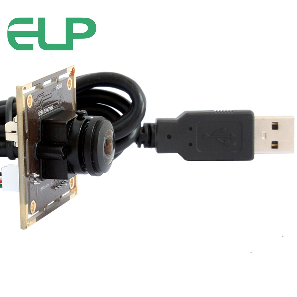 ELP Wide Angle PC Webcam Low Iight USB Camera with Fisheye lens 1.3mp ...